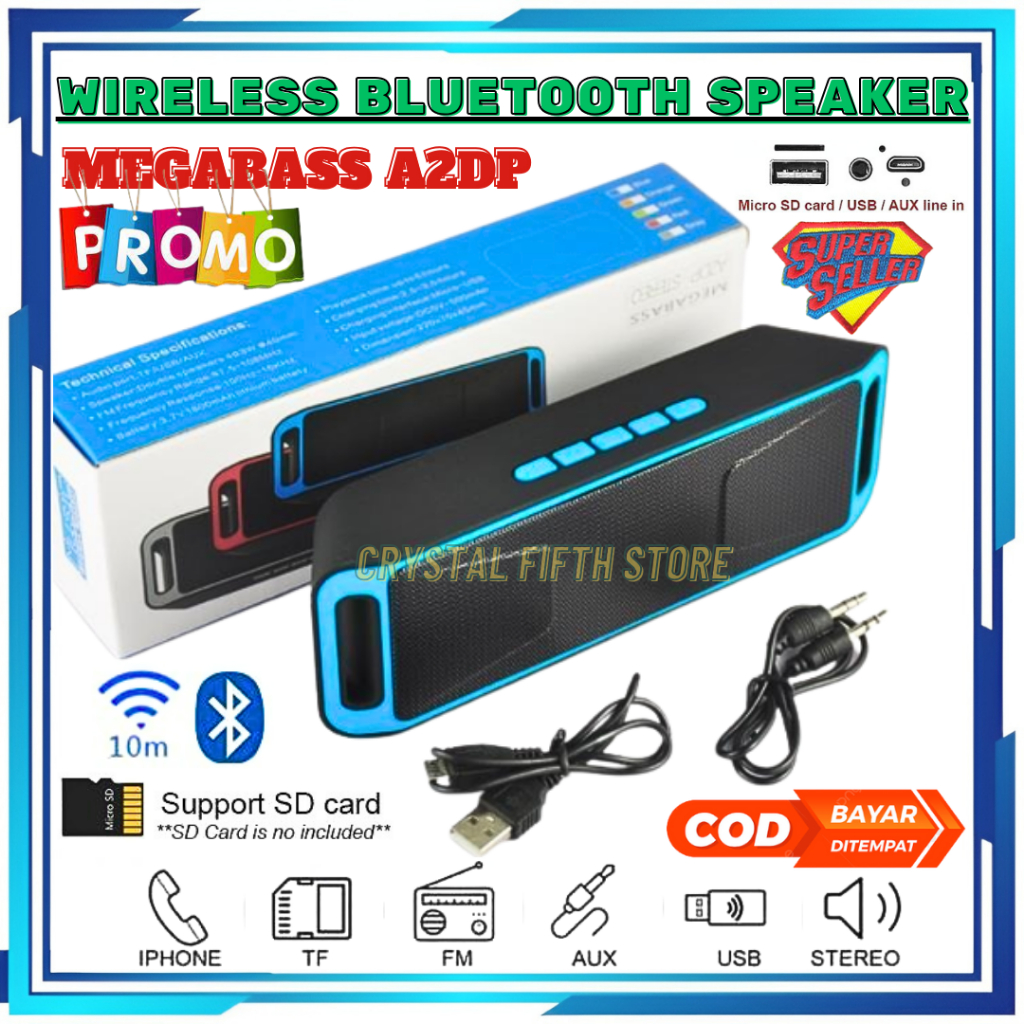Jual Megabass Speaker Bluetooth A2DP Wireless Stereo Music Speaker ...
