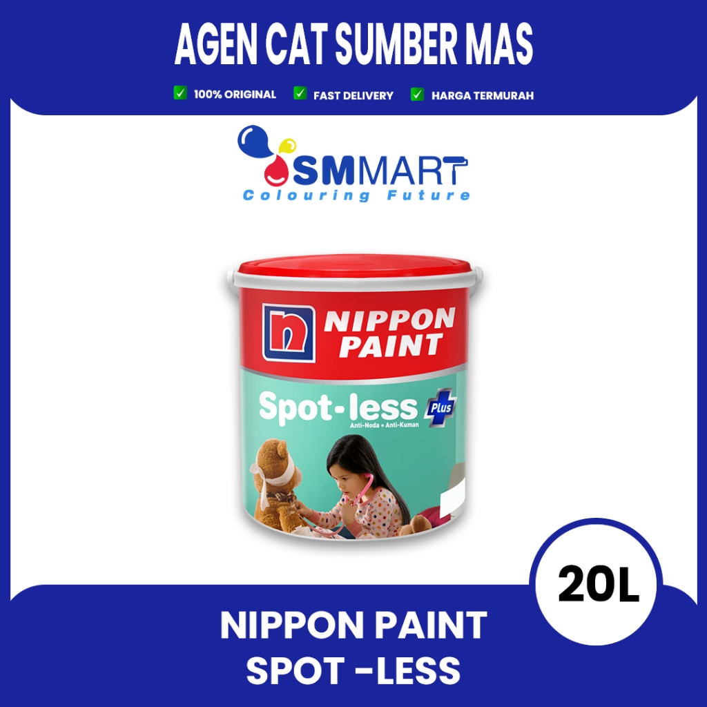 Jual CAT TEMBOK INTERIOR NIPPON PAINT SPOTLESS PLUS CAT ANTI NODA ...