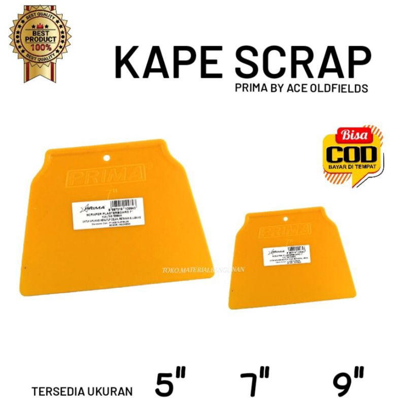 Jual PRIMA KAPE SEKRAP 5" 7" 9" PLASTIK KAPI PLASTER BOARD | Shopee ...