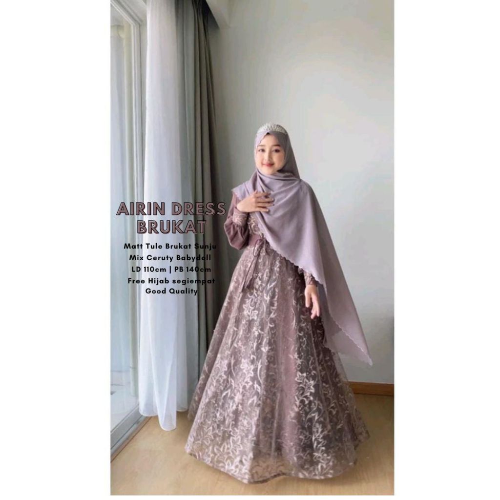 Jual AIRIN DRESS MAXI BRUKAT AKAD/KONDANGAN WANITA | Shopee Indonesia