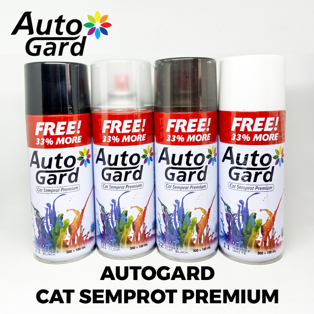 Jual CAT SEMPROT PREMIUM Merk AUTO GARD 400 mL Spray Paint Pilox Pylox High Quality Anti Gumpal ...