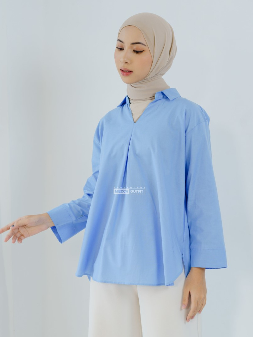 Jual Blouse Trendi Wanita Blouse Kerja Wanita Korean Style Atasan ...