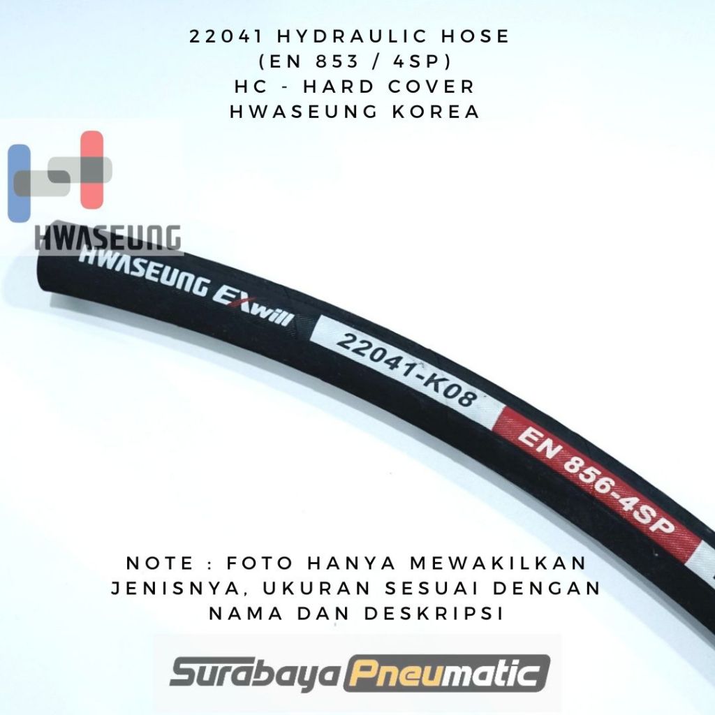 Jual 4SP / EN 856 - 1/2" - Selang Hidrolik / Hydraulic Hose - HWASEUNG ...