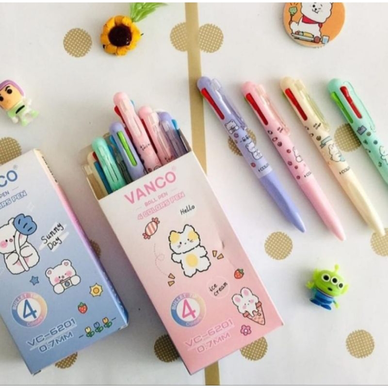 Jual bolpen 4 warna FANCY Dan KANTOR | Shopee Indonesia