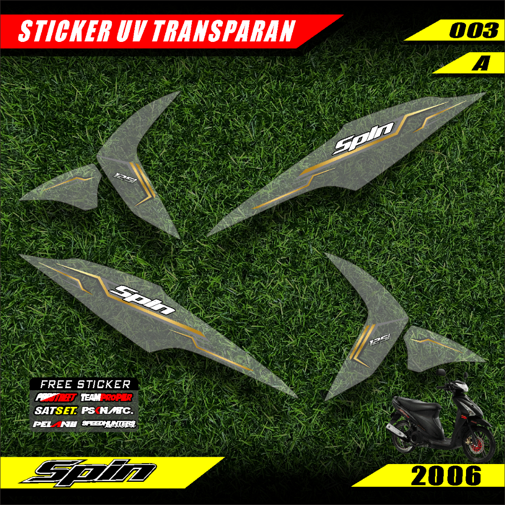 Jual STRIPING TRANSPARAN SUZUKI SPIN 125 DESAIN SIMPEL VARIASI LIST ...