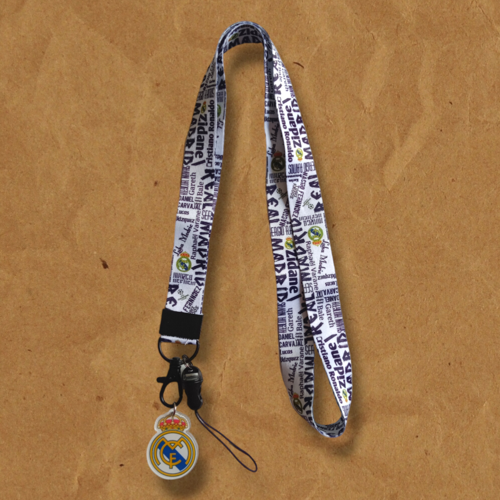 Jual Tali Lanyard Gantung Logo Club Sepakbola REAL MADRID | Shopee ...