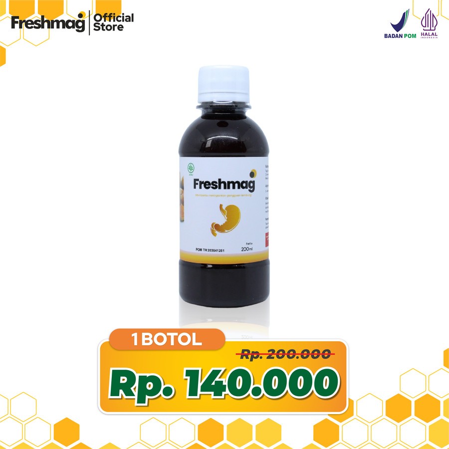 Jual Freshmag Madu Obat Lambung Original Mengatasi Asam Lambung 200ml | Shopee Indonesia