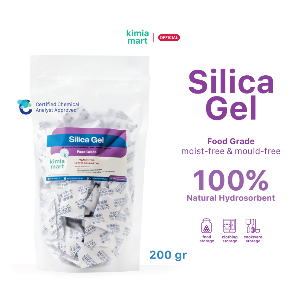 Jual Silica Gel Natural - Organic Food Grade Silica / Sillica Gel 200 ...