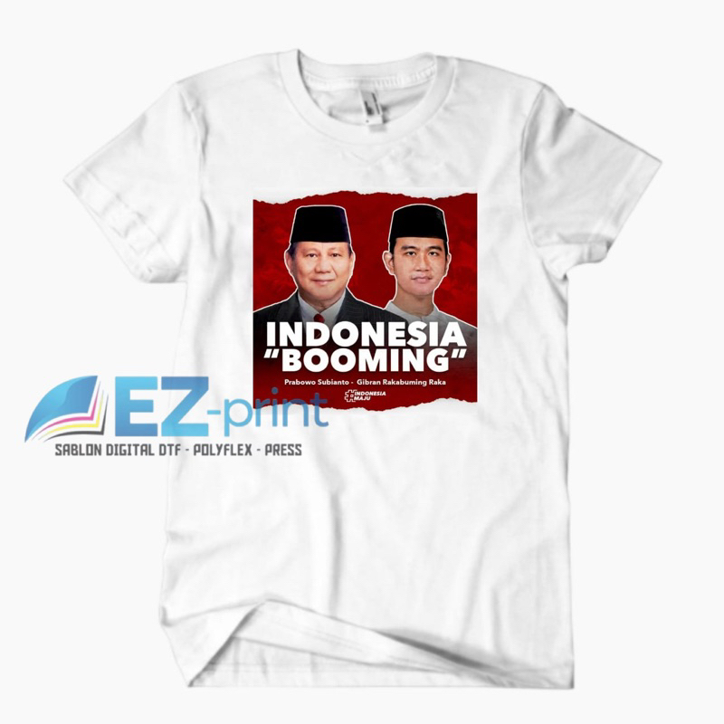 Jual SERAGAM KAOS INDONESIA BOOMING PRABOWO GIBRAN BAJU TIMSES TSHIRT ...