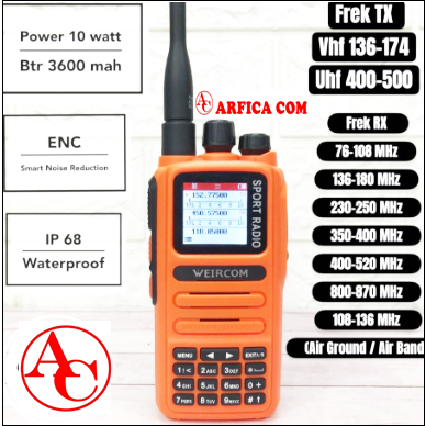 Jual HT WEIRCOM WR88 PLUS WR 88 PLUS 6 BAND ORIGINAL MURAH WATERPROOF ...