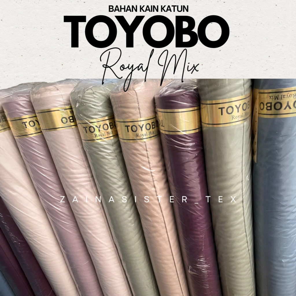 Jual 1/2 METER KAIN KATUN TOYOBO PREMIUM ROYAL MIX ORIGINAL RM | Shopee Indonesia