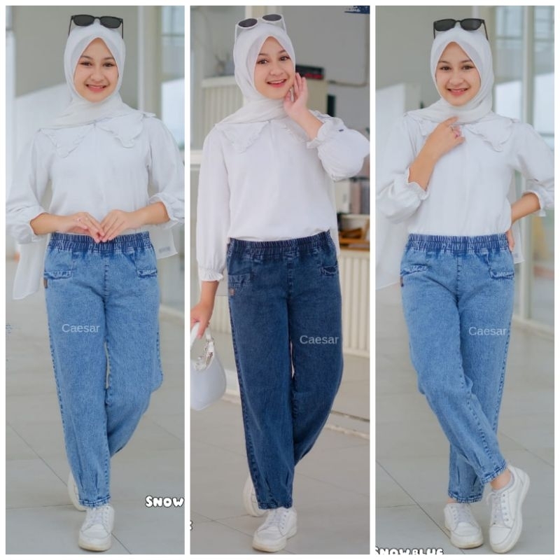 Jual JENNIE JEANS KOREAN PANTS BY CAESAR (Celana saja) | Shopee Indonesia