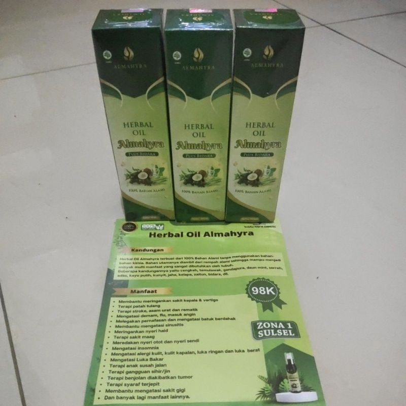 Jual Paket Spesial Herbal Oil Almahyra ( 3 Botol ) | Shopee Indonesia