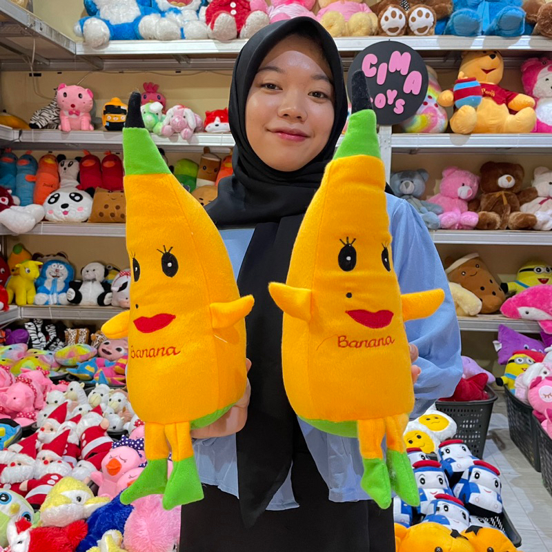 Jual BONEKA BUAH PISANG S/ Mainan Anak Buah Pisang/ Boneka Buah-Buahan ...