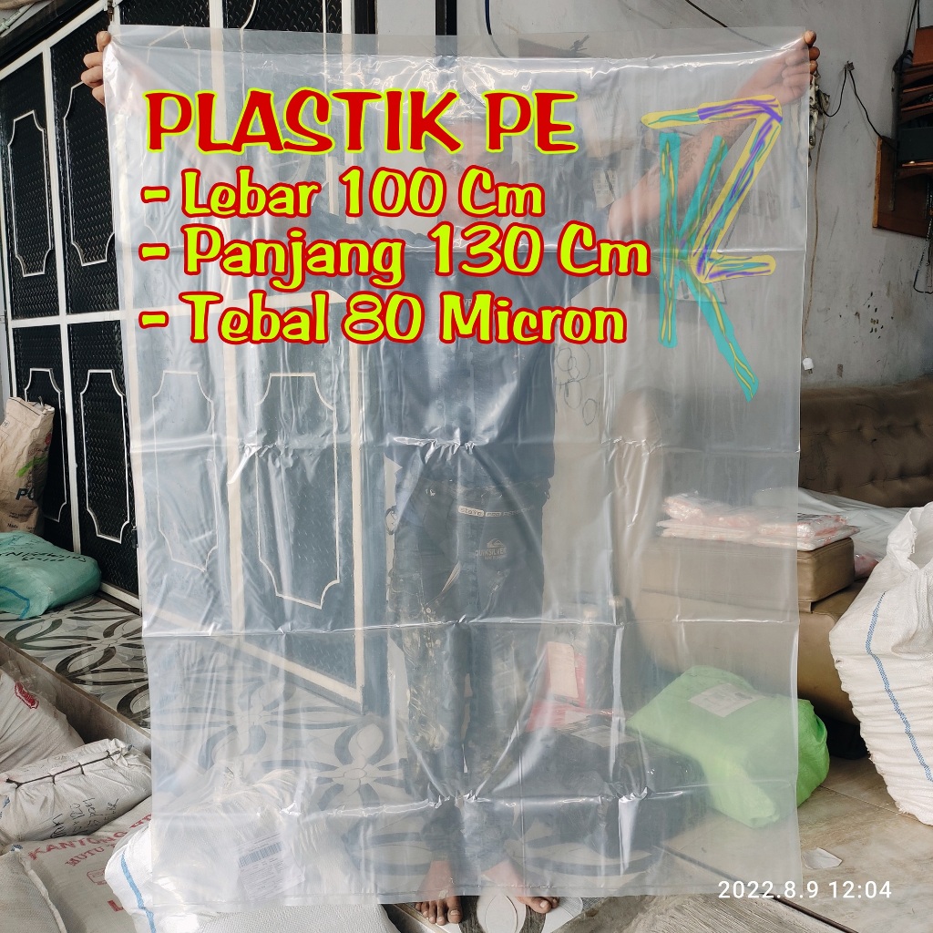 Jual Kantong Plastik PE Bening 100 x 130 Cm , Plastik Bening 100 x 130 Cm , Plastik Bening Tebal ...