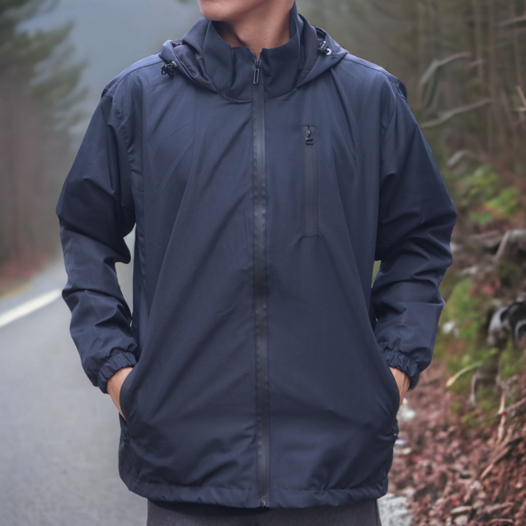 Jual CREDIFOX Jaket taslan JN waterproof sleting tiga/ jaket anti air ...