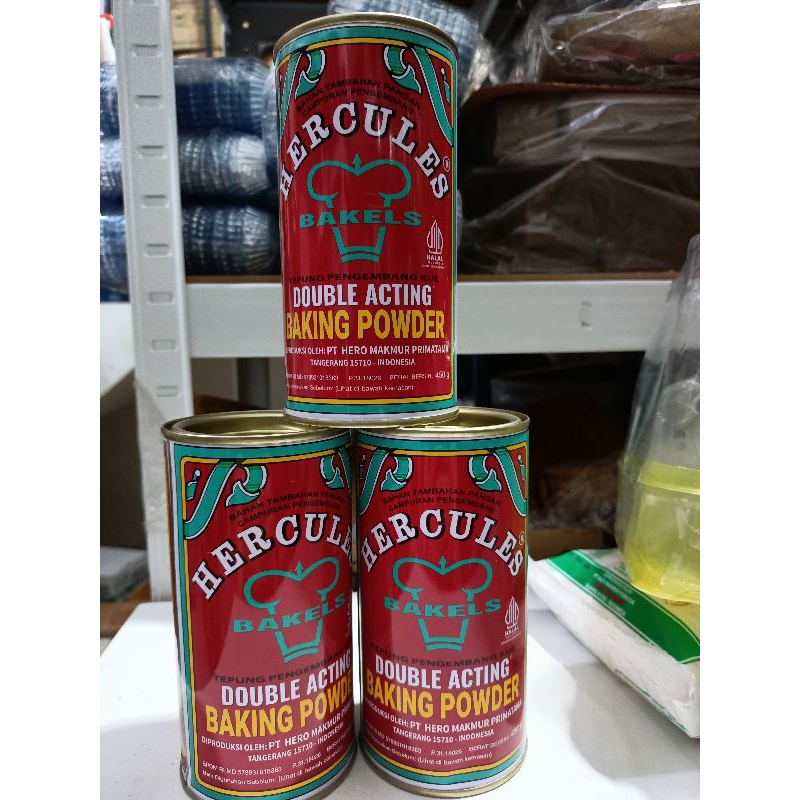Jual Baking Powder HERCULES double acting 450gr (BESAR) | Shopee Indonesia