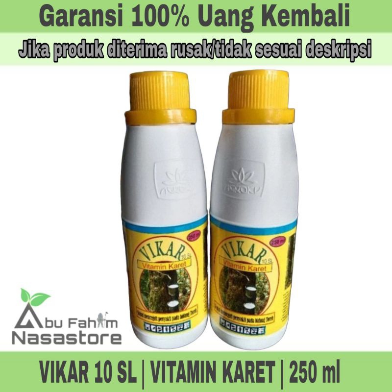 Jual ZPT PERANGSANG GETAH KARET VIKAR 250 ML 10 SL | VITAMIN KARET ...