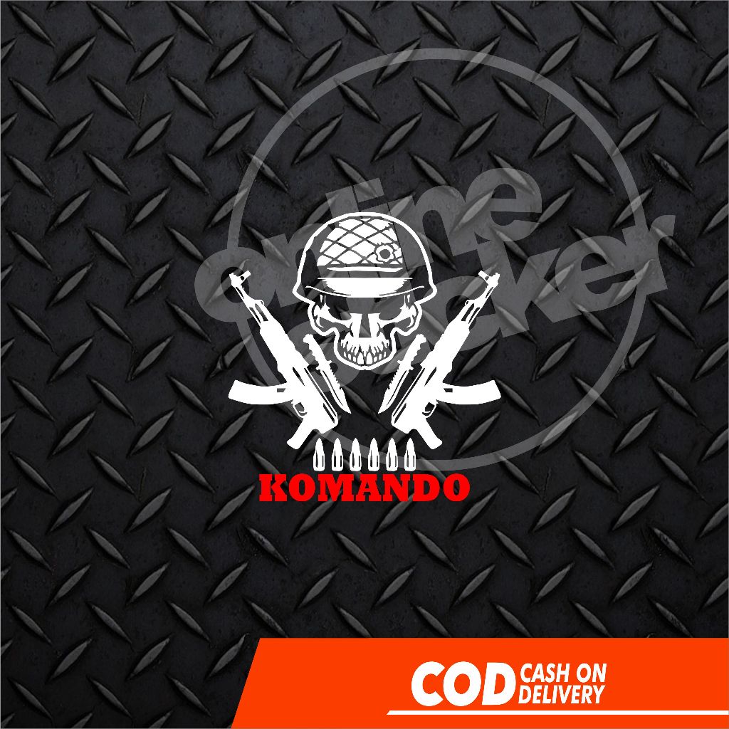 Jual Stiker Komando Army TNI | cutting menyala | Shopee Indonesia