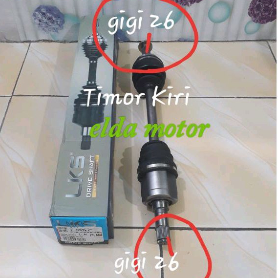 Jual Drive Shaft CV Joint As Roda komplit Timor Interplay Sebelah Kiri ...