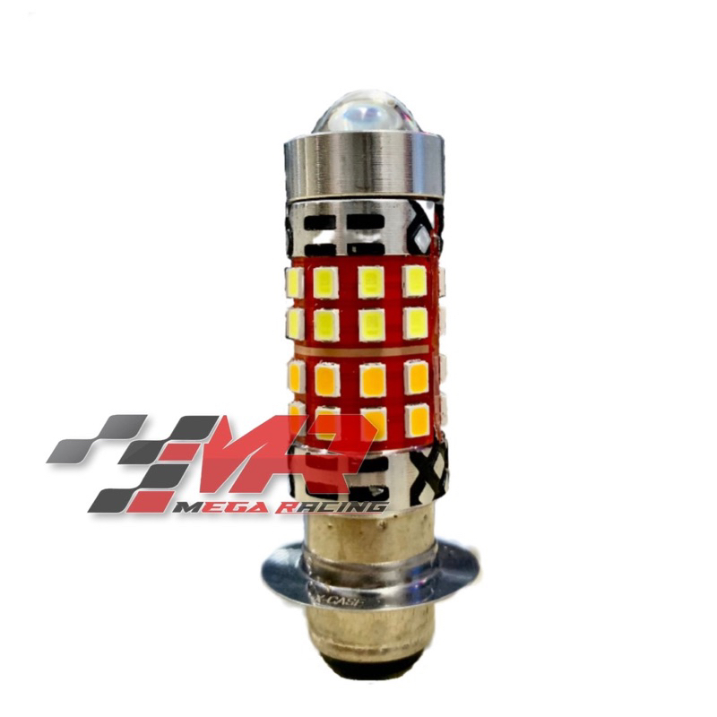 Jual LAMPU LED MOTOR H6 LASER X-CASE 40 Mata 2 WARNA PUTIH KUNING DAN SENJA | LED H6 LASER MOTOR ...