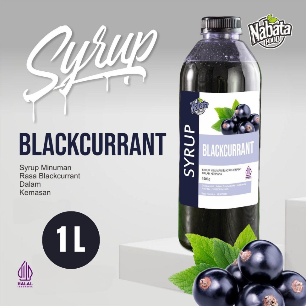 Jual Nabata Drink Sirup Blackcurrant 1 Liter - Syrup Blackcurrant 1000 ML | Shopee Indonesia