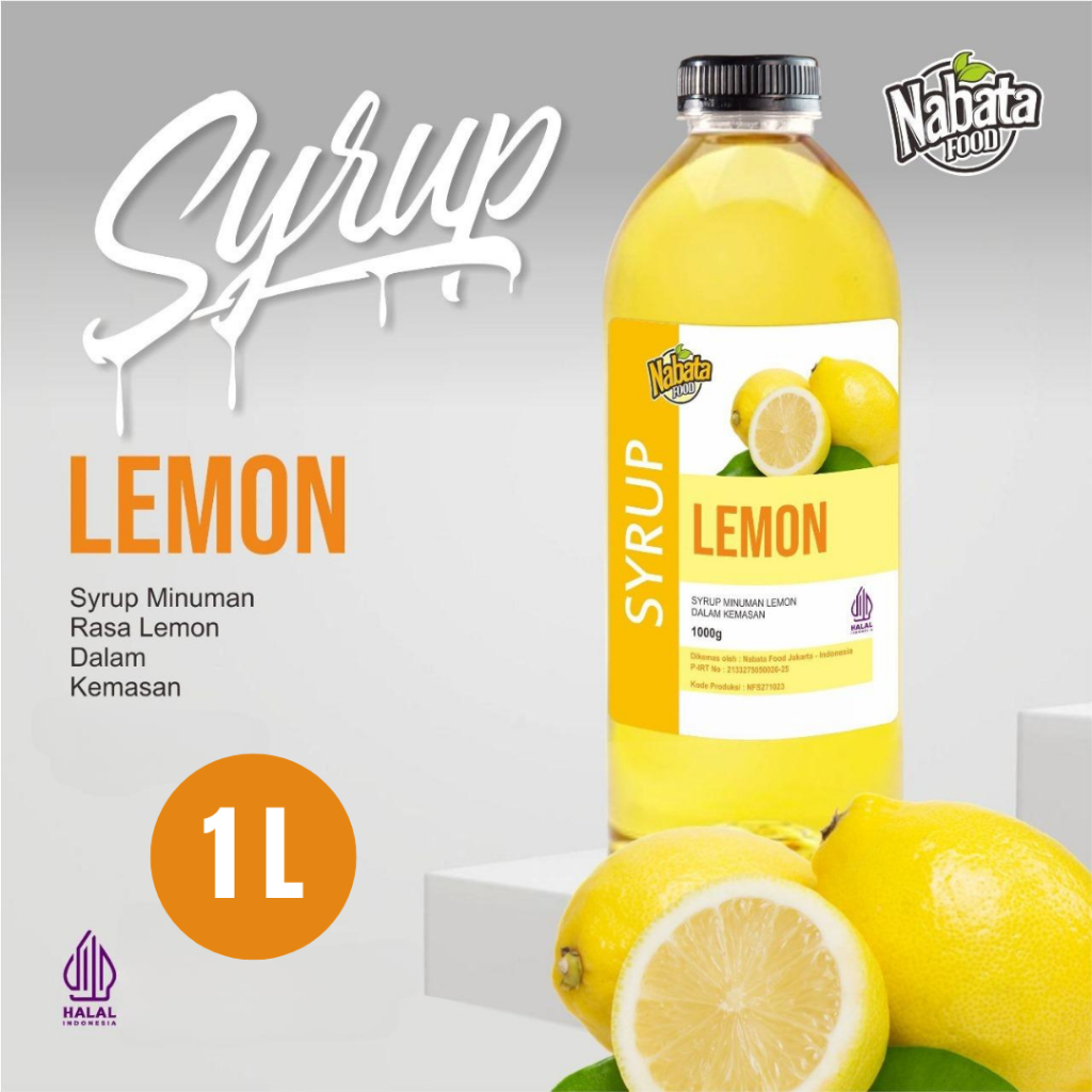 Jual Sirup Lemon 1 liter Nabata Drink - Lemon Syrup Nabata Drink 1000ml | Shopee Indonesia