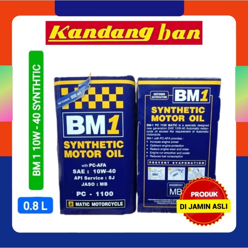 Jual OLI MATIC BM1 10W-40 0.8L 100% ORIGINAL FOR ALL MATIC | Shopee ...