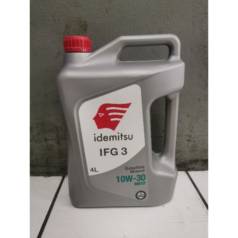 Jual OLI MESIN MOBIL IDEMITSU SM/CF 10W-30 4 LITER (JAMIN ASLI ...