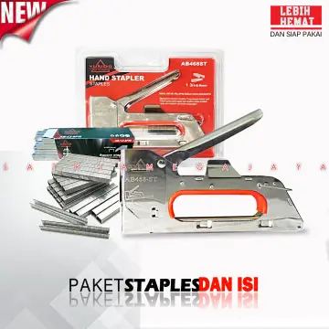 Jual Staples Tembak R23 + Bonus isi 5000pcs Gun Tacker Stapler Staples ...