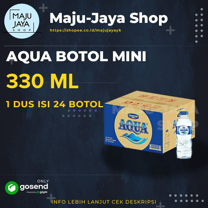 Jual AQUA Air Mineral Botol Mini (24 x 330ml) | Shopee Indonesia