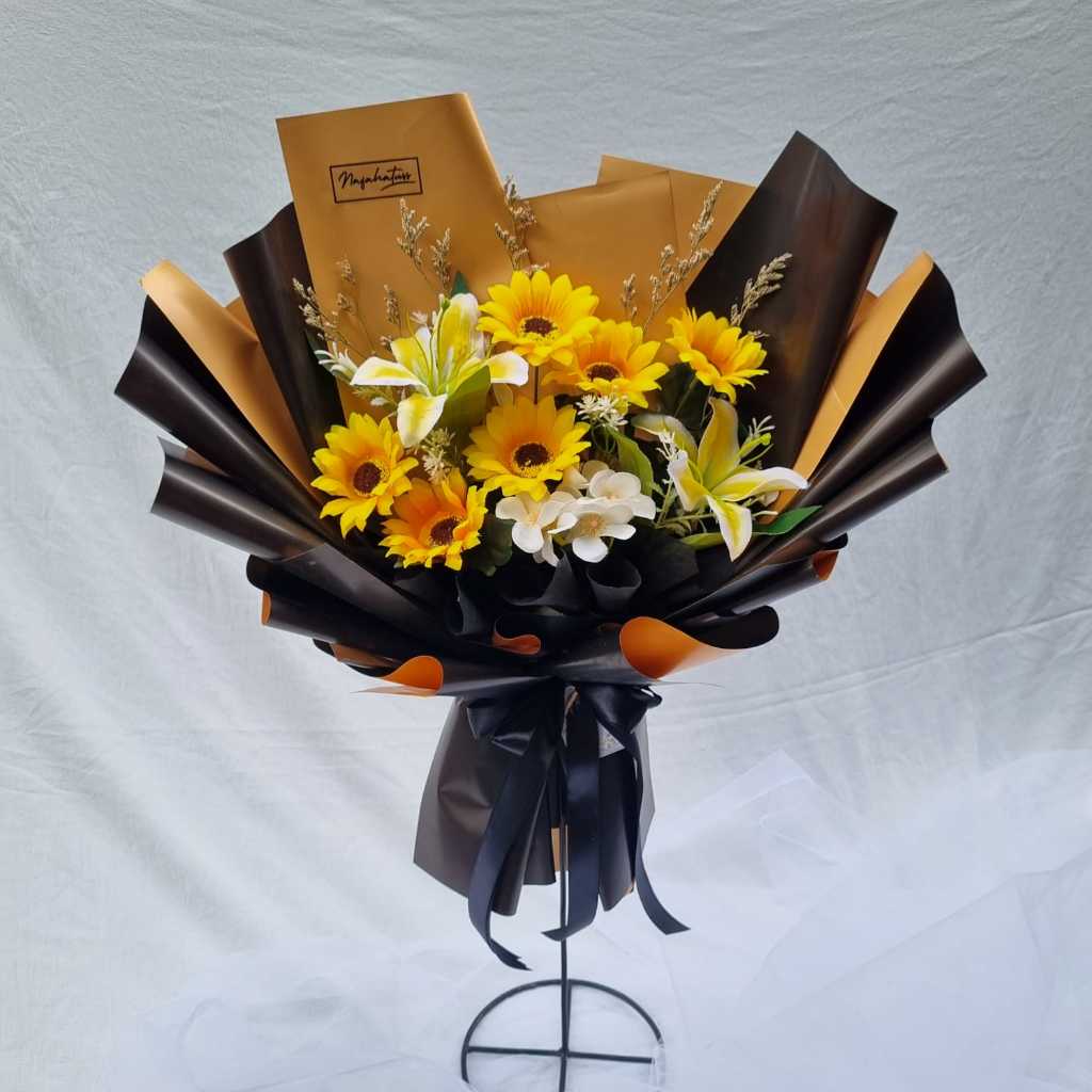 Jual Buket Bunga JENI artificial Bau Wangi Wisuda Nikahan Ulang tahun ...