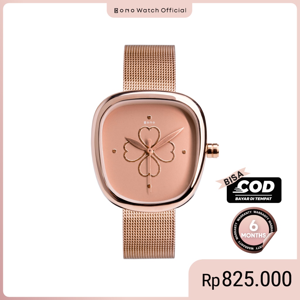 Jual Bono - Siena Lily Milanese Rose Gold - Jam Tangan Wanita | Shopee ...