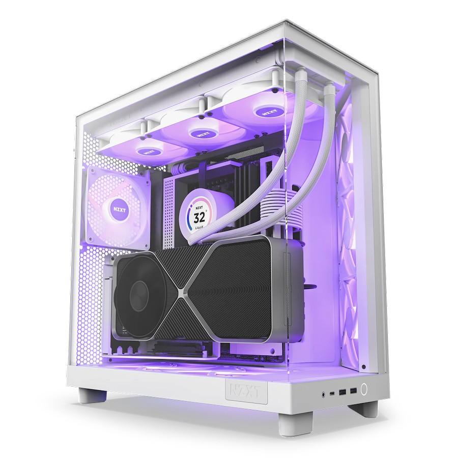Jual NZXT H6 Flow RGB Matte White | Shopee Indonesia