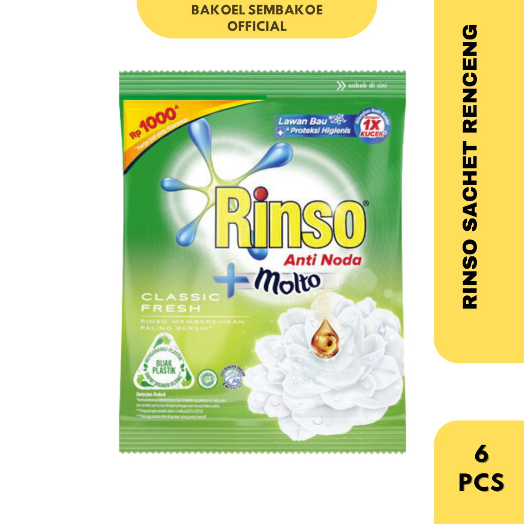 Jual RINSO SACHET ISI 6PCS | Shopee Indonesia