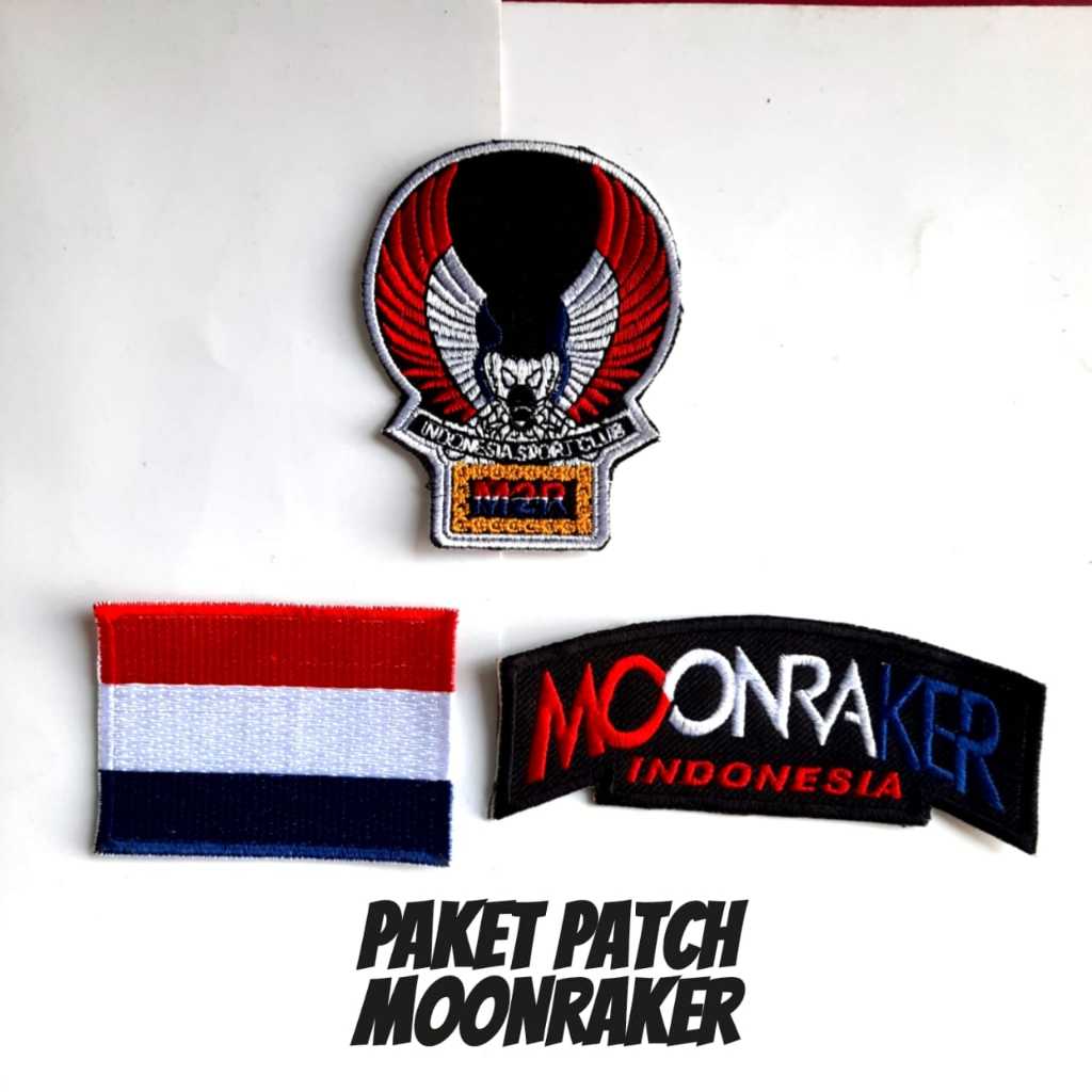 Jual MOONRAKER PAKET BORDIR MOONRAKER PATCH INDONESIA ISI 2 | Shopee ...