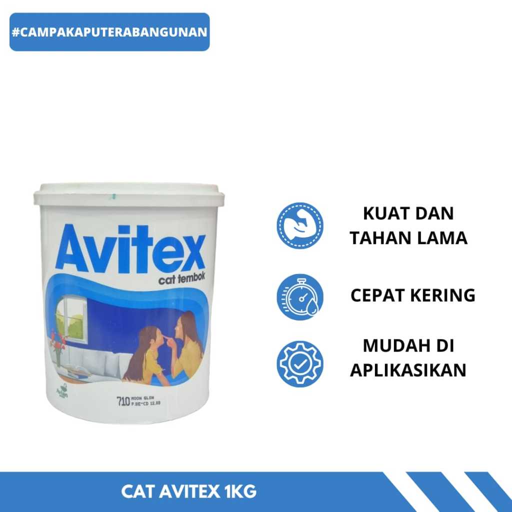 Jual Cat AVITEX 1kg Cat Tembok dan Plafon Gypsum AVITEX 1 kg | Shopee ...