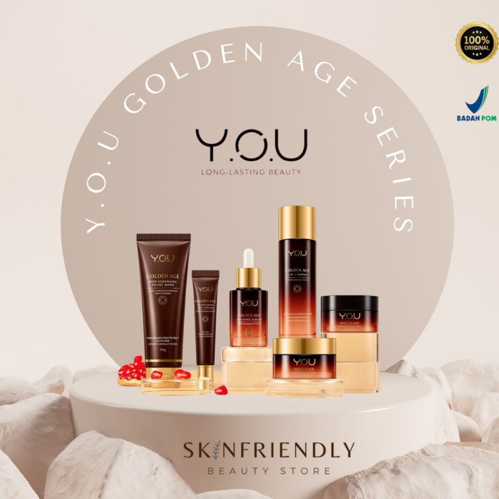 Jual [READY] YOU GOLDEN Age series | Deep Cleansing facial wash | 2in1 ...