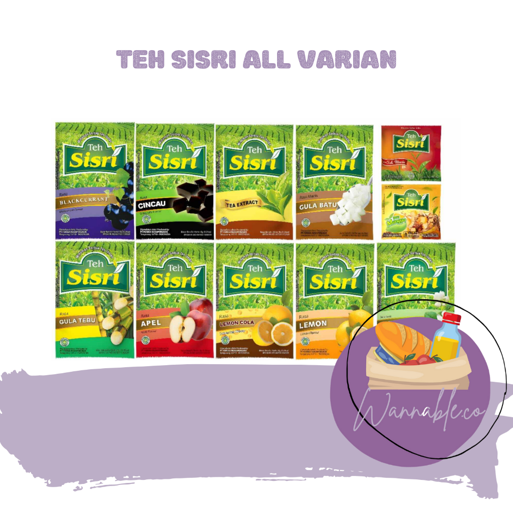 Jual TEH SISRI SACHET TEH MINUMAN INSTAN GULA BATU LEMON | Shopee Indonesia
