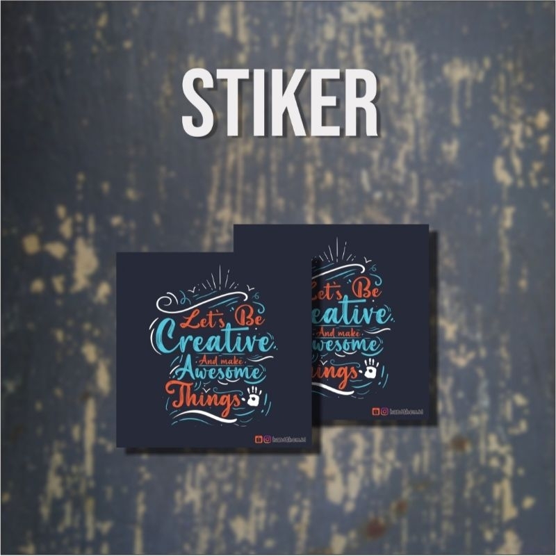 Jual STIKER KECE/ QUOTES MOTIVASI STIKER BAHAN CROMO | Shopee Indonesia