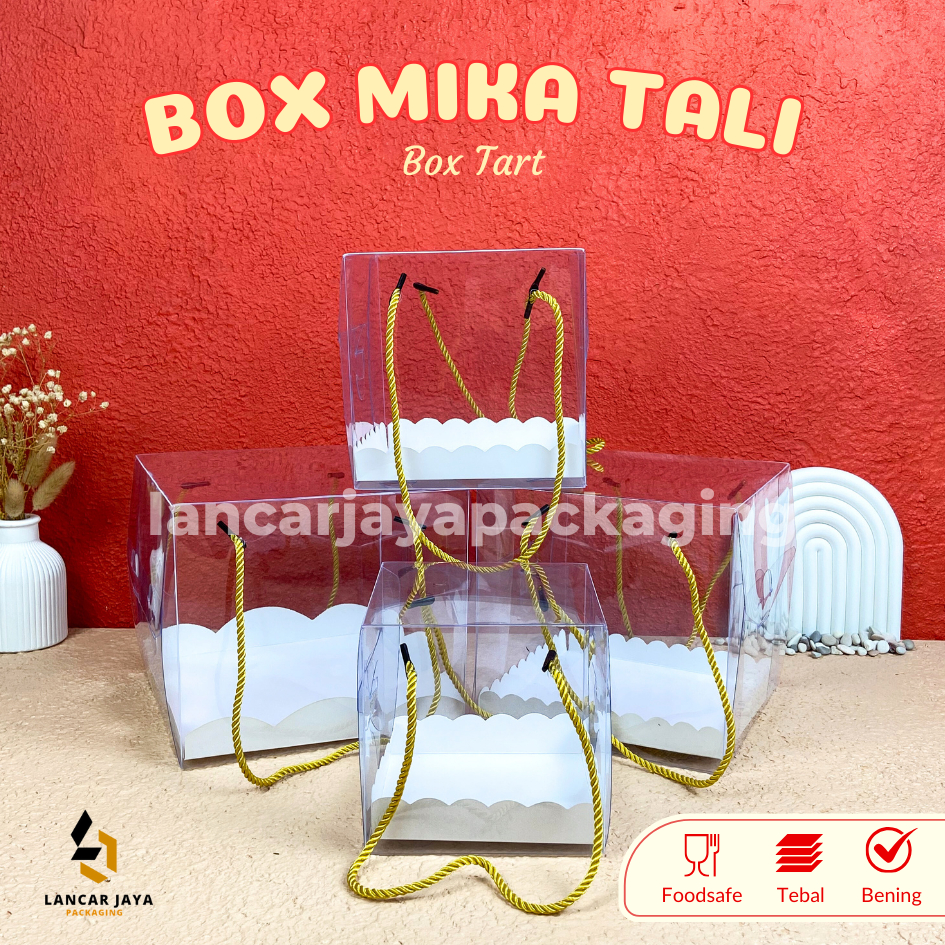 Jual Box Mika Tali Transparan Dos Kue Tart Bento Cake Chiffon Pudding ...