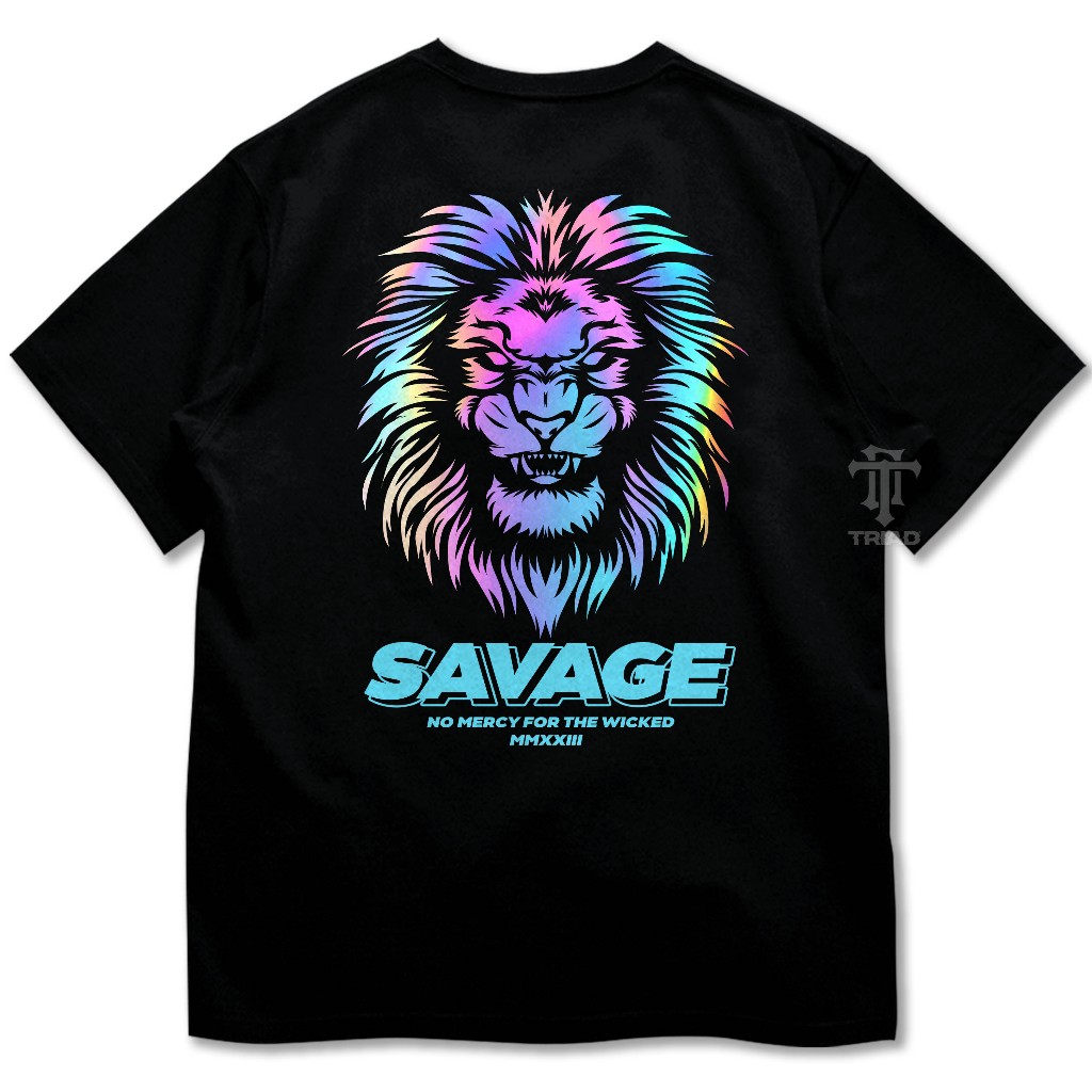 Jual TRIAD Kaos Nyala Reflective Rainbow Savage Lion Hitam | T-Shirt ... Jual TRIAD Kaos Nyala Reflective Rainbow Savage Lion Hitam | T-Shirt ...