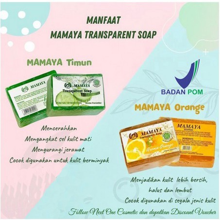 Jual MAMAYA TRANSPARENT SOAP 41 gr | SABUN MINI BY MAMAYA | Shopee Indonesia