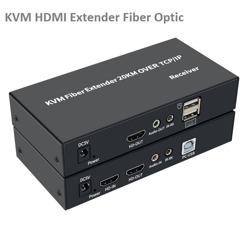 Jual KVM HDMI Extender Fiber Optic Single Mode up to 20km SC to SC Full HD | Shopee Indonesia