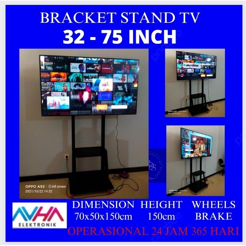 Jual Stand Tv, Standing bracket tv 75 70 65 60 55 50 49 43 40 42 32 ...