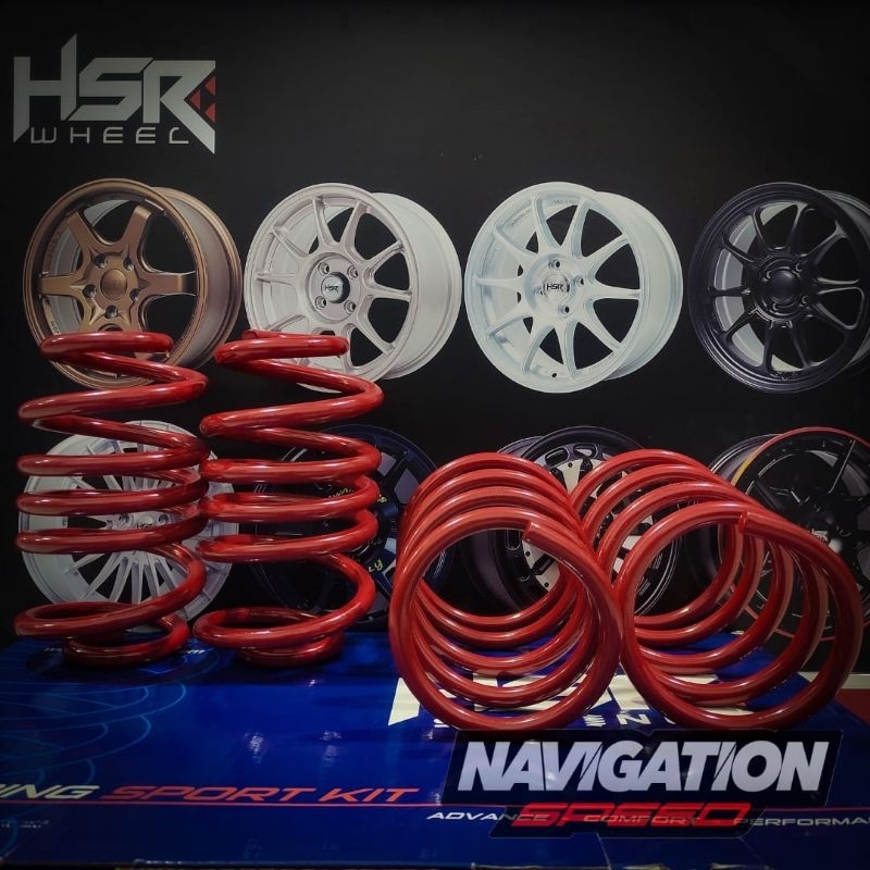 Jual Per Ceper/Lowering Kit Hsr Honda Brio 2011 - 2017 Warna Merah ...