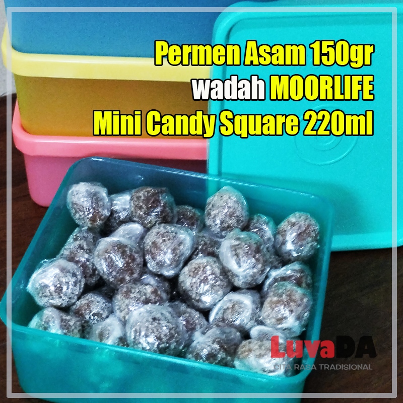 Jual Permen asam 150gr toples MoorLife mini square | Shopee Indonesia