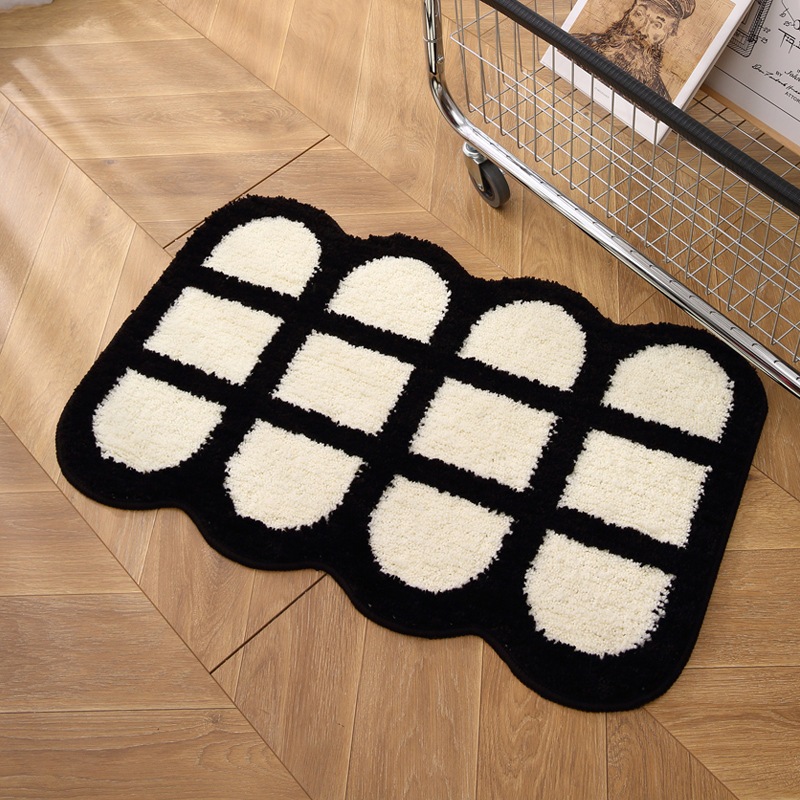 Jual ORIRE Karpet Keset Premium Monochrome Hitam Putih Aesthetic Tebal ...