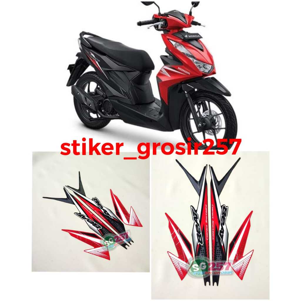 Jual STIKER STRIPING LIS LES BODY HONDA BEAT FI ESP CBS TAHUN 2020 2021 ...