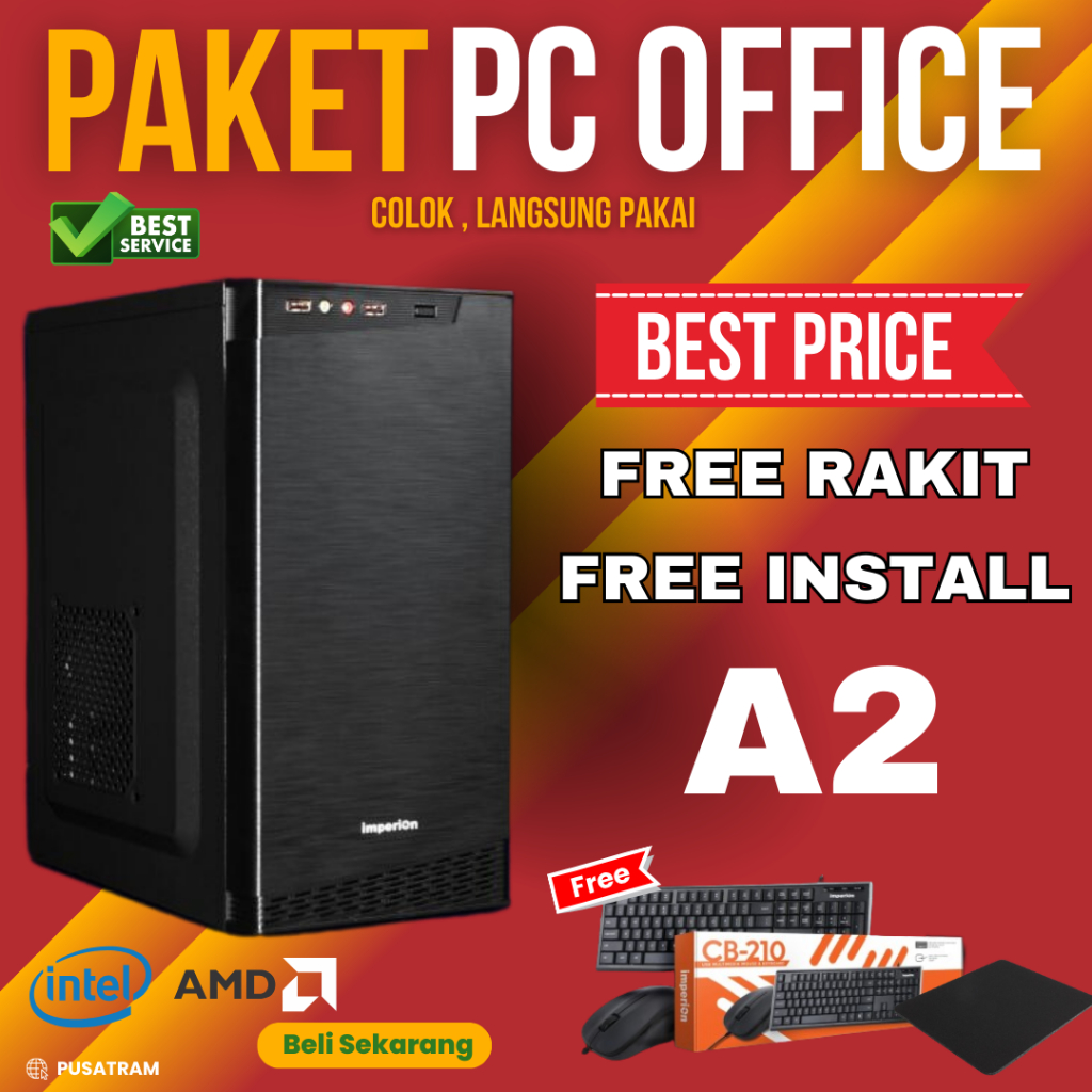 Jual Paket PC Rakitan Admin & Office A2 INTEL i5-3570 H61 DDR3 8GB SSD | Shopee Indonesia